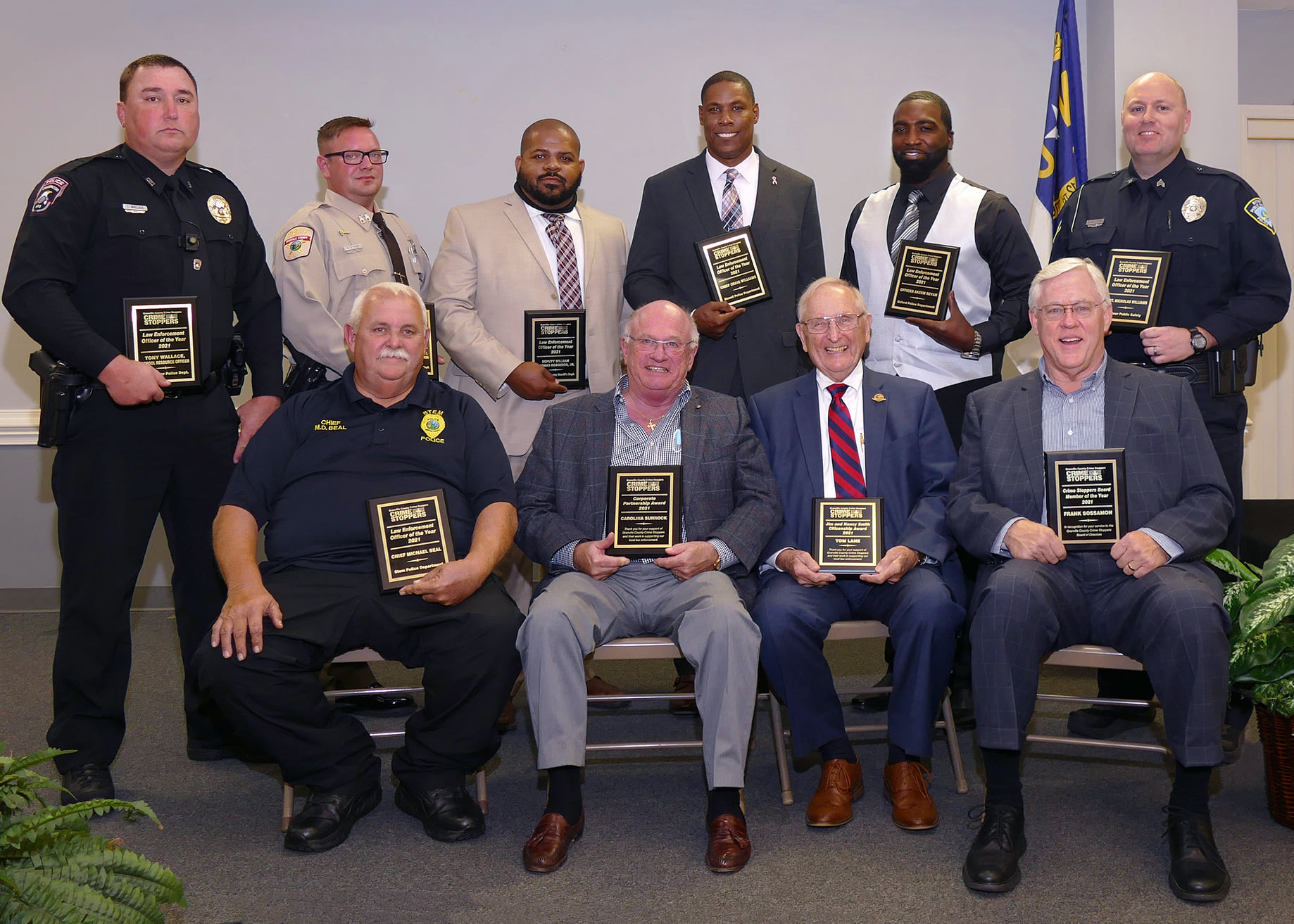 Granville County Crime Stoppers award the efforts of officers and ...
